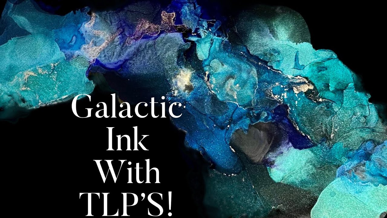 #328 Galactic Ink With TLP Piggies! Alcohol ink/ fluid art - YouTube