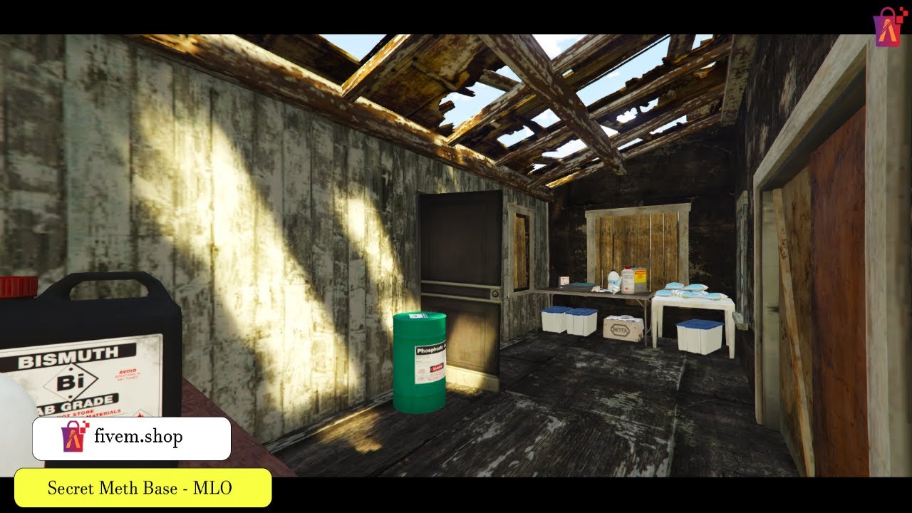 Fivem Secret Meth Base MLO | Meth Lab FiveM #fivem #meth - YouTube