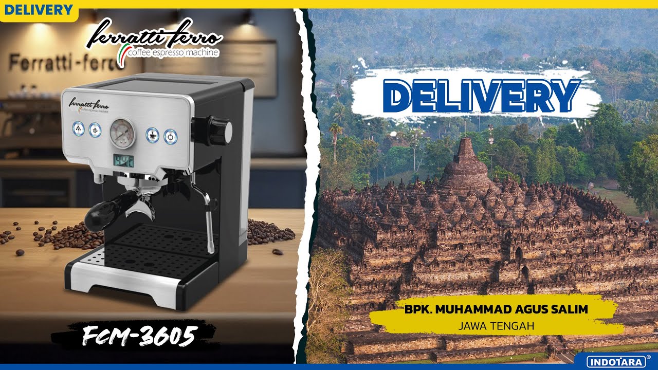 DELIVERY 7 UNIT FERRATTI FERRO COFFEE MACHINE FCM-3605 UNTUK BAPAK M ...