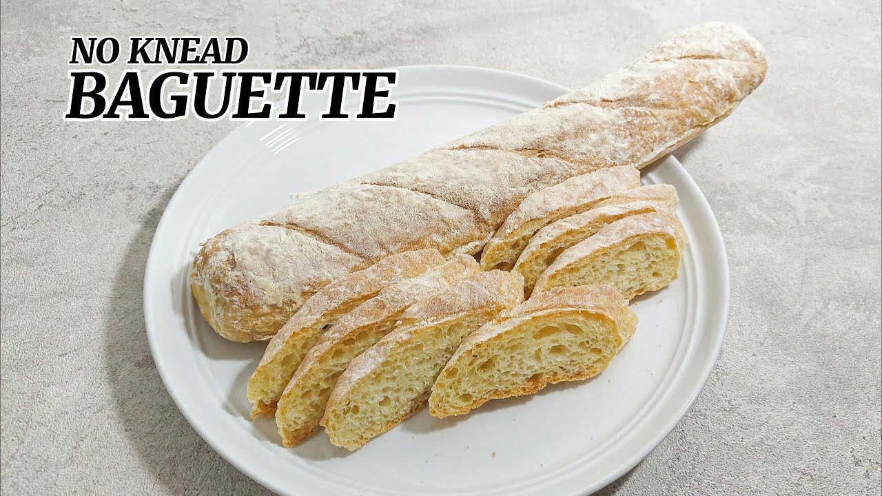 BAKING & PASTRY - No Knead Baguette - YouTube