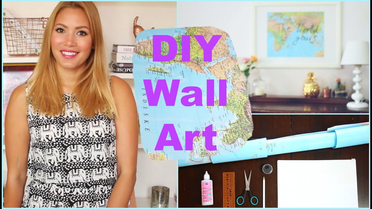 DIY Wall Art - motivational quote art | funnypilgrim - YouTube