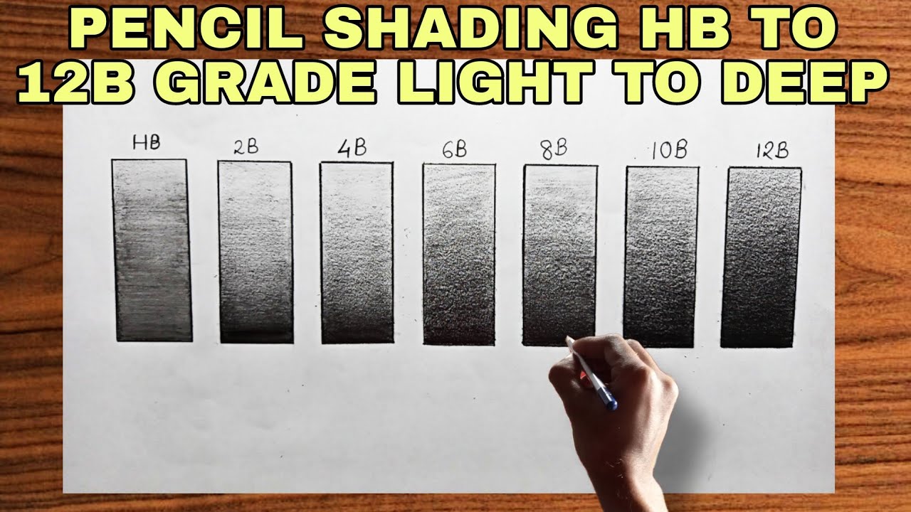 Understanding Of Shading By Different Grade HB 2B 4B 6B 8B 10B 12B
