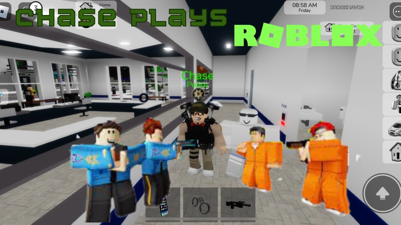 Chase Plays Roblox: Cops & Robbers Edition in Brookhaven with Special ...