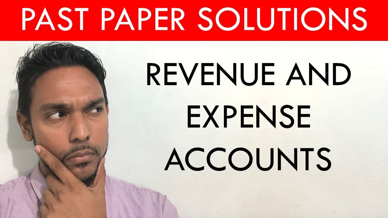 CSEC PoA past paper solutions - revenue and expense accounts - YouTube