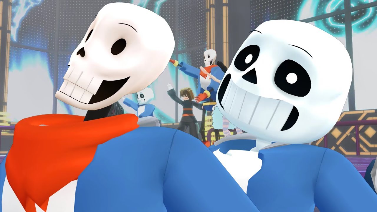 [MMD 💘 Undertale] Yatta! - Disbelief Papyrus x Underfell Frisk - YouTube