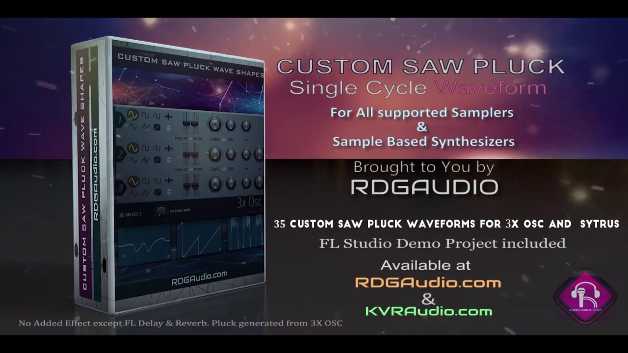 Custom Saw Pluck Wave Shapes for FL Studio 3x OSC, Sytrus & Sampler ...