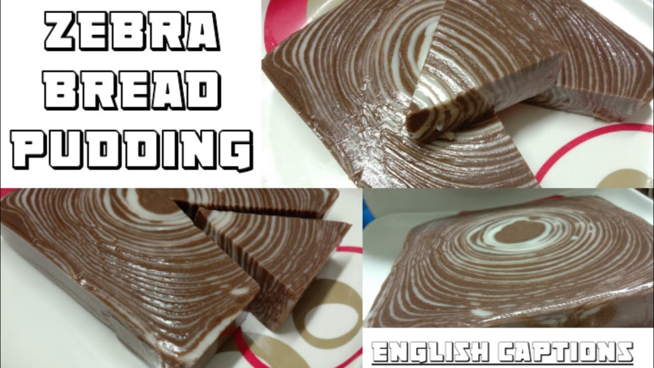 Bread zebra pudding/agar agar pudding/only 5 ingredients/yummy and ...
