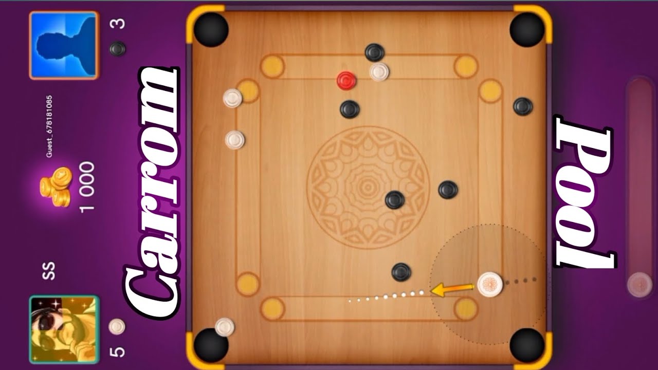 Opponent Cover The Red Puck | Carrom Pool | SS Gaming - YouTube