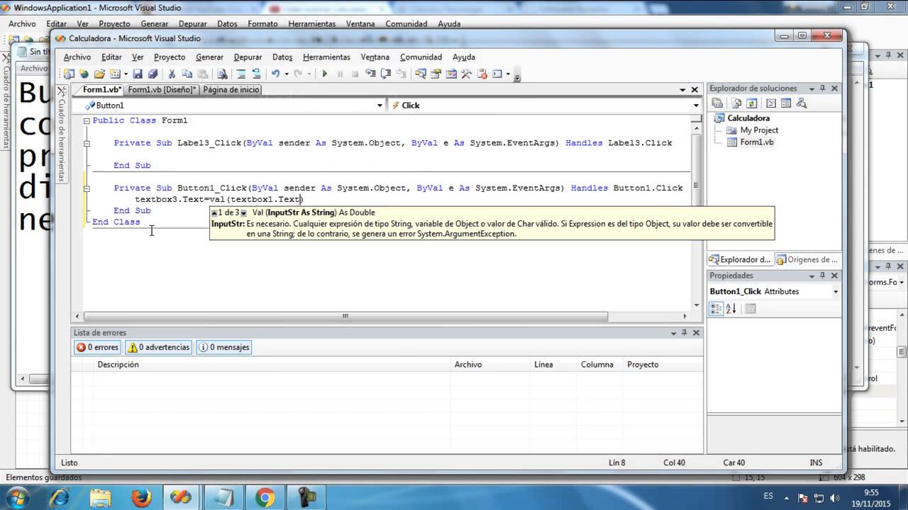 Tutorial de Como hacer Una calculadora en visual basic 2005 .net - YouTube
