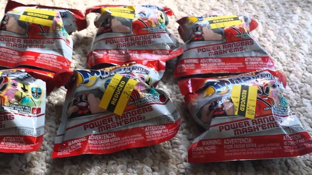 Review of Mash'Ems Blind Bags Power Rangers Samurai Mashems ... YELLOW ...