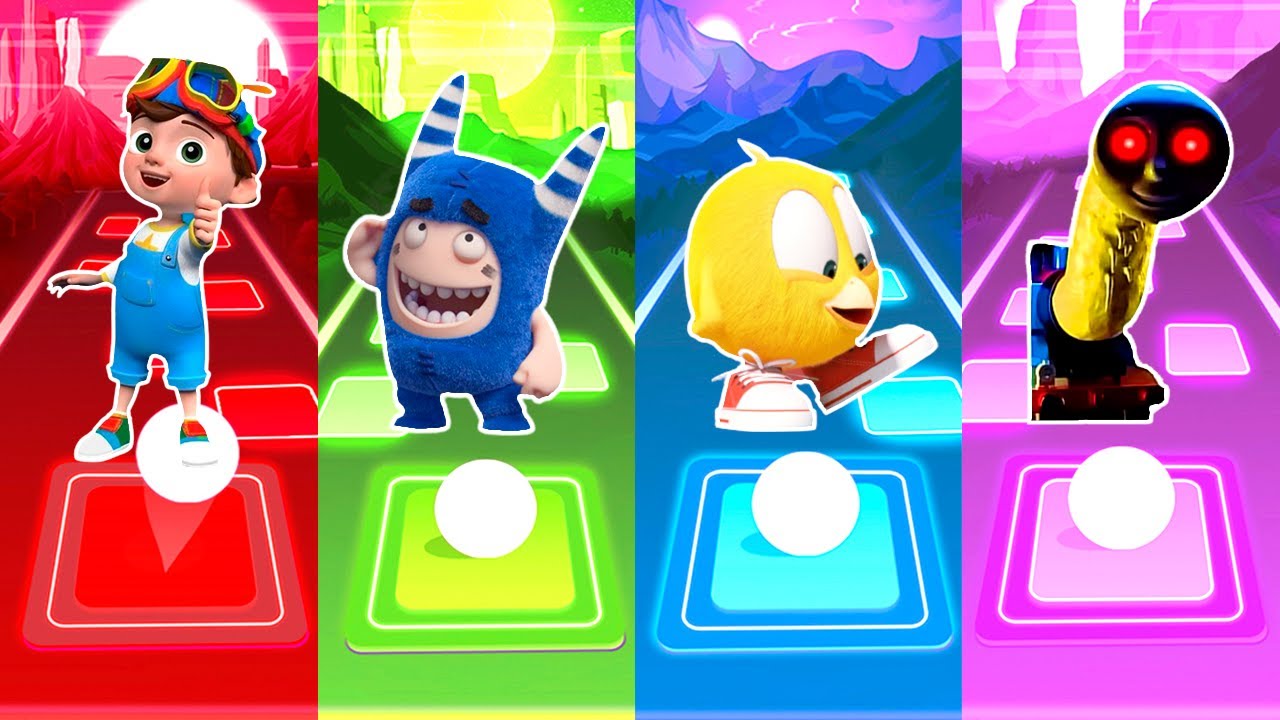 CoComelon vs Oddbods Pogo vs Where's Chicky vs Thomas Train Exe - Tiles ...