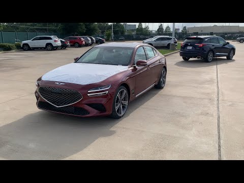 2025 Genesis G70 Cavendish red review - YouTube