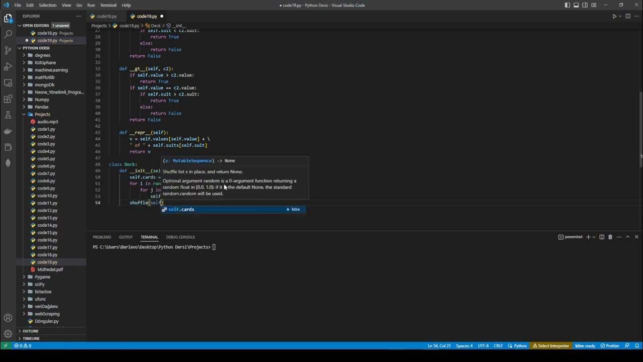 Python Dersleri - Python Projeler Part6 - YouTube