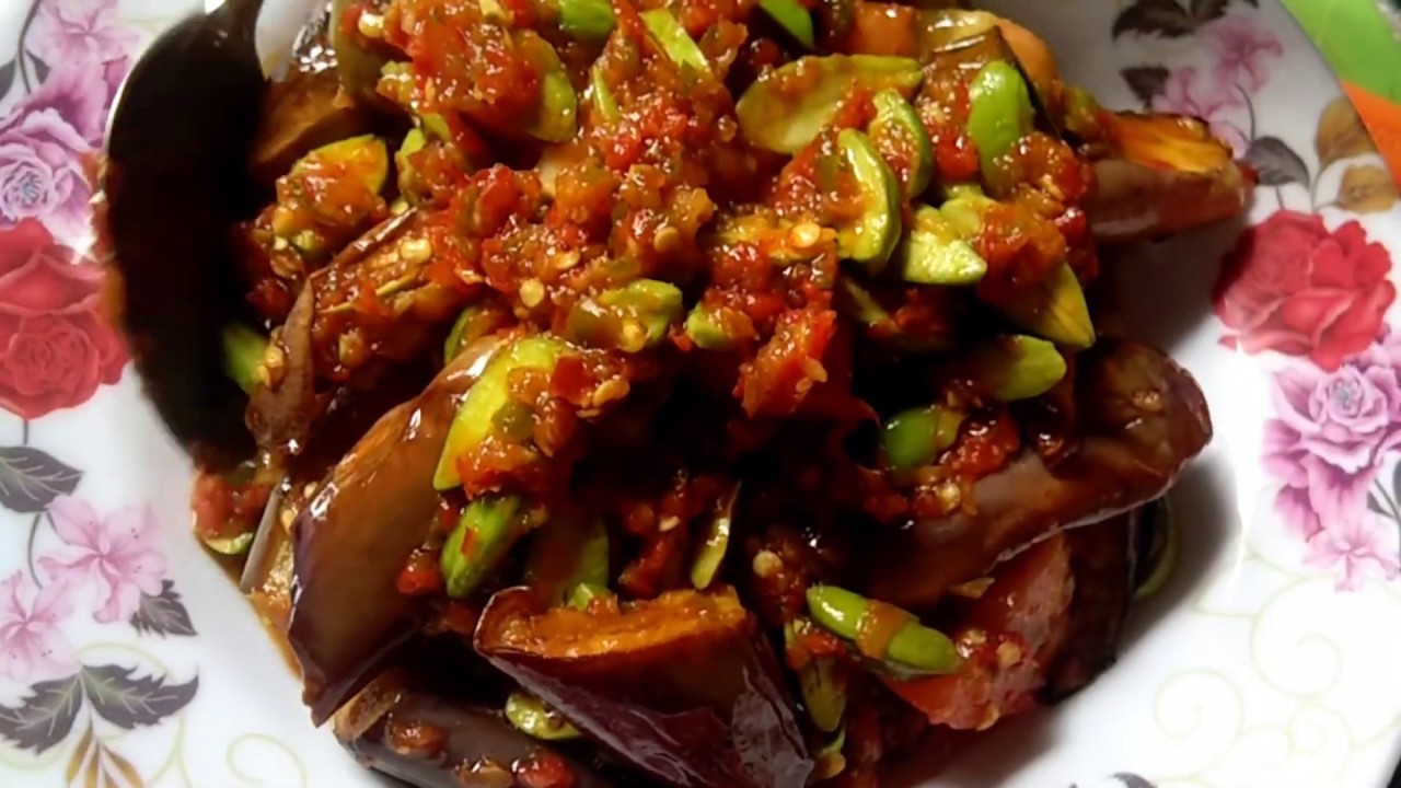 Sambal Berlada Terung Petai PADU - YouTube