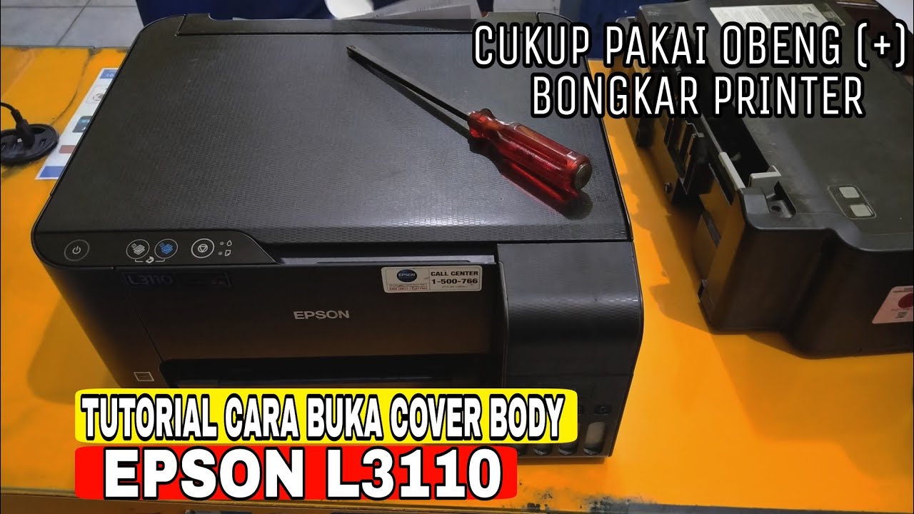 CARA MEMBUKA COVER BODY L3110 | Epson l3110 | cara buka printer l3110 ...