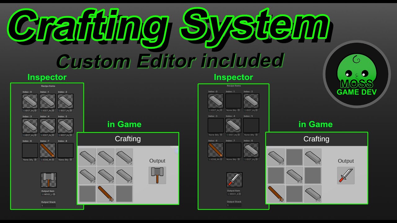 Unity Tutorial - ระบบคราฟ [ Crafting System - Minecraft ] - YouTube