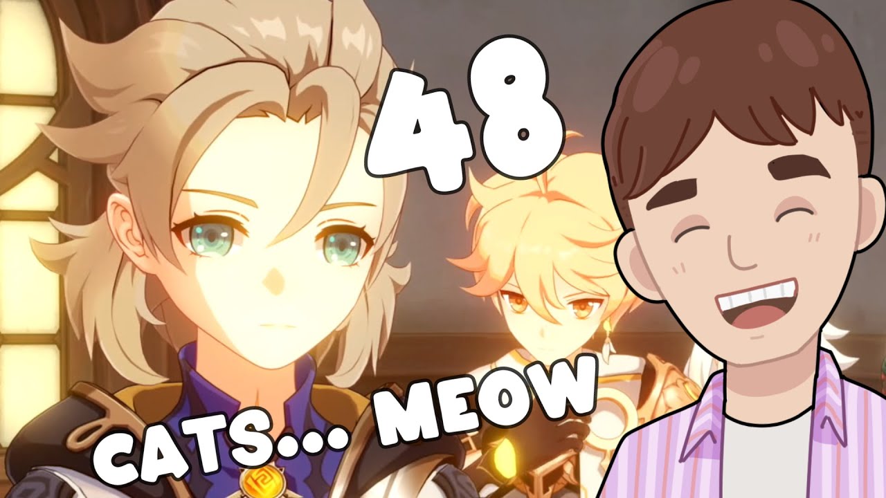 Albedo loves cats - Playing Genshin Impact for the first time (blind ...