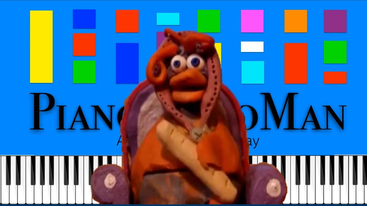 BabyTV Little Chick On The Wall Slow EASY Medium 4K Piano Tutorial ...