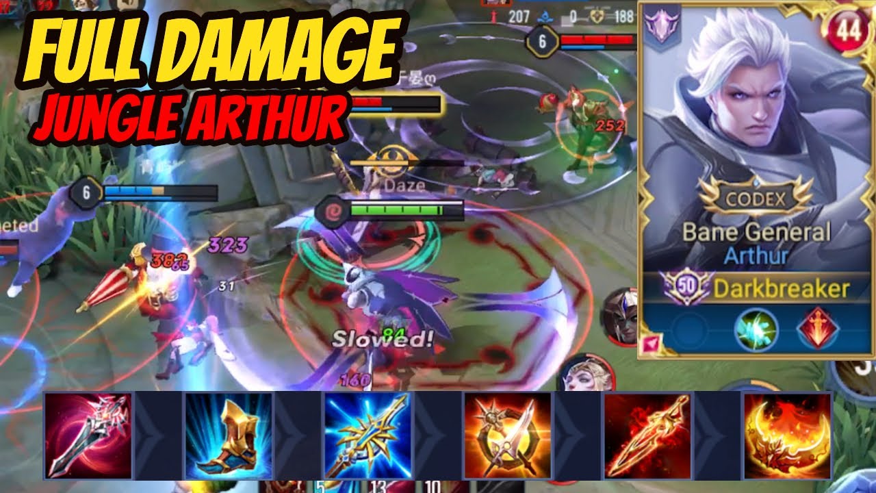 Arthur Jungle FULL DAMAGE Build with the NEW SKIN 😱 | AoV | 傳說對決 | RoV ...