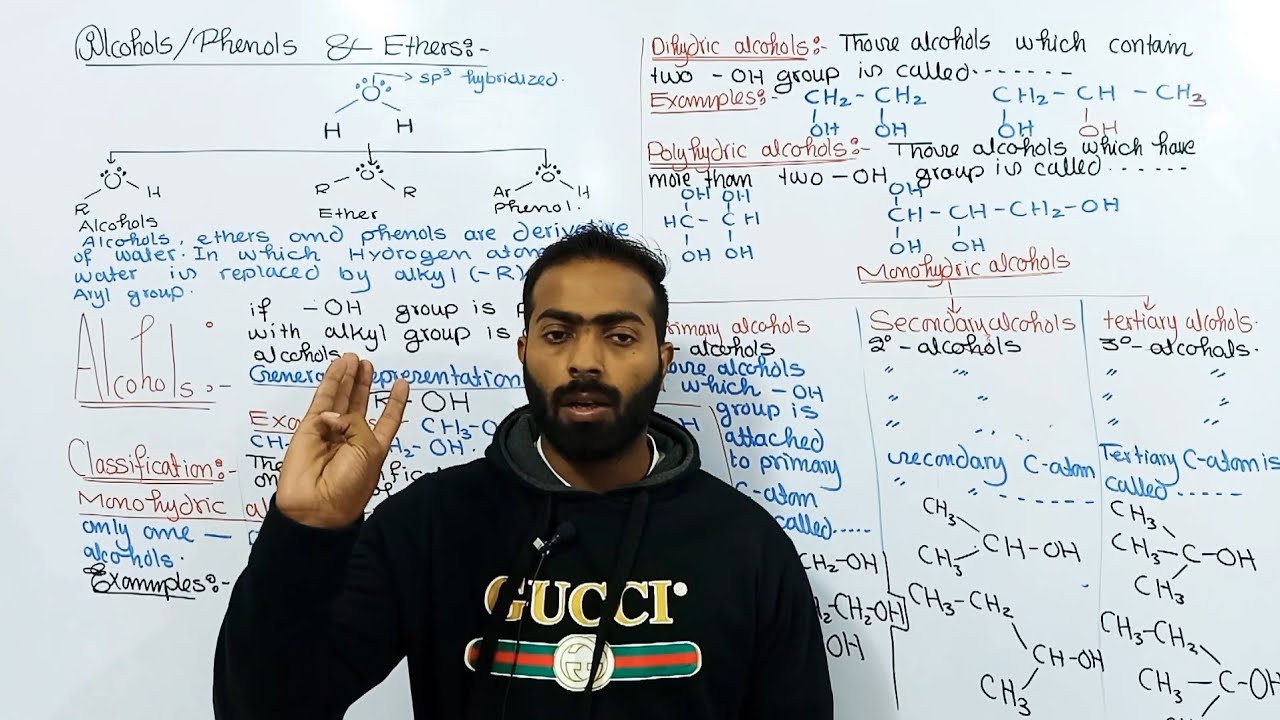Alcohols || Mono,di and polyhydric Alcohols || Primary, secondary ...
