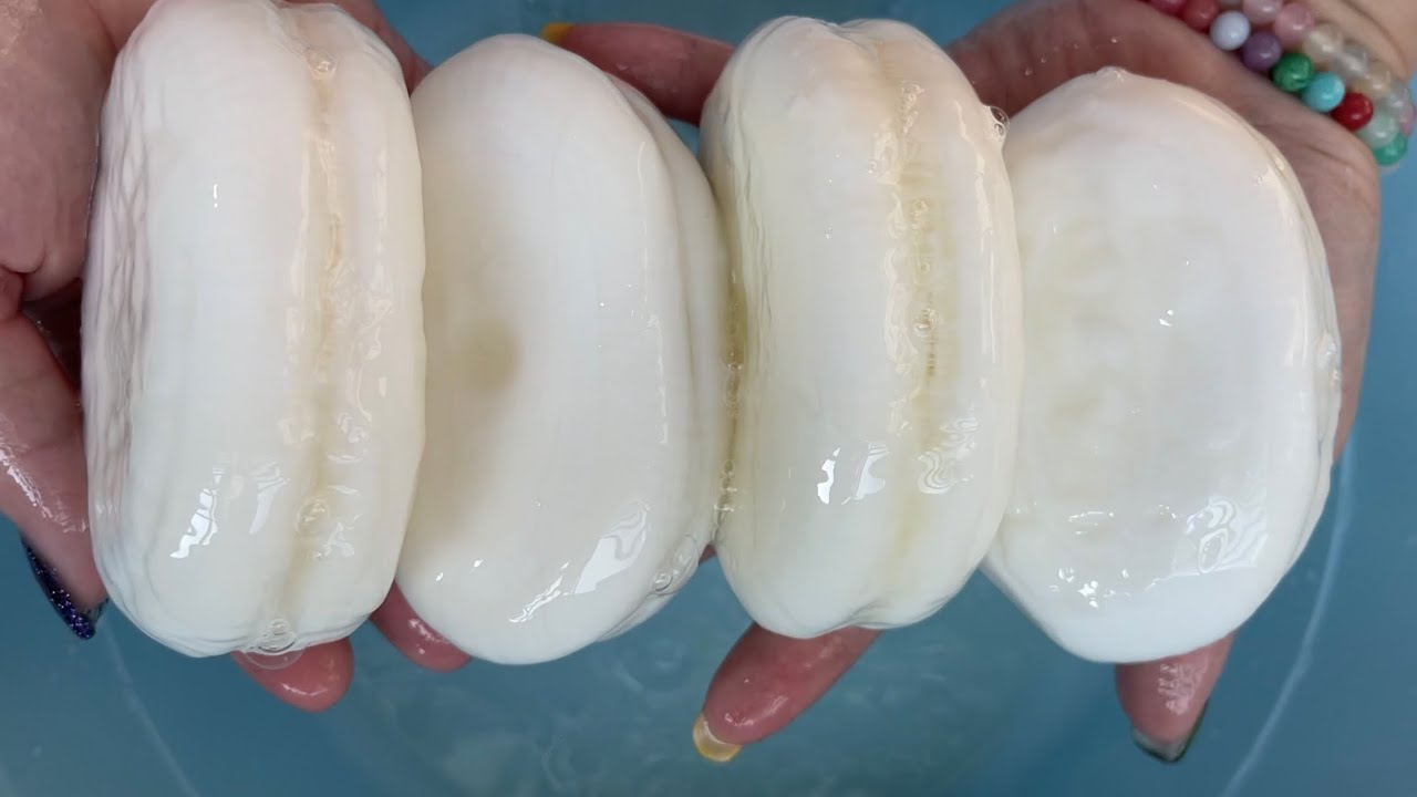 [SOAKED SOAP🎧] MUSHY SOAP | SHINZU’I BAR SOAP | SOAP ASMR | SATISFYING ...