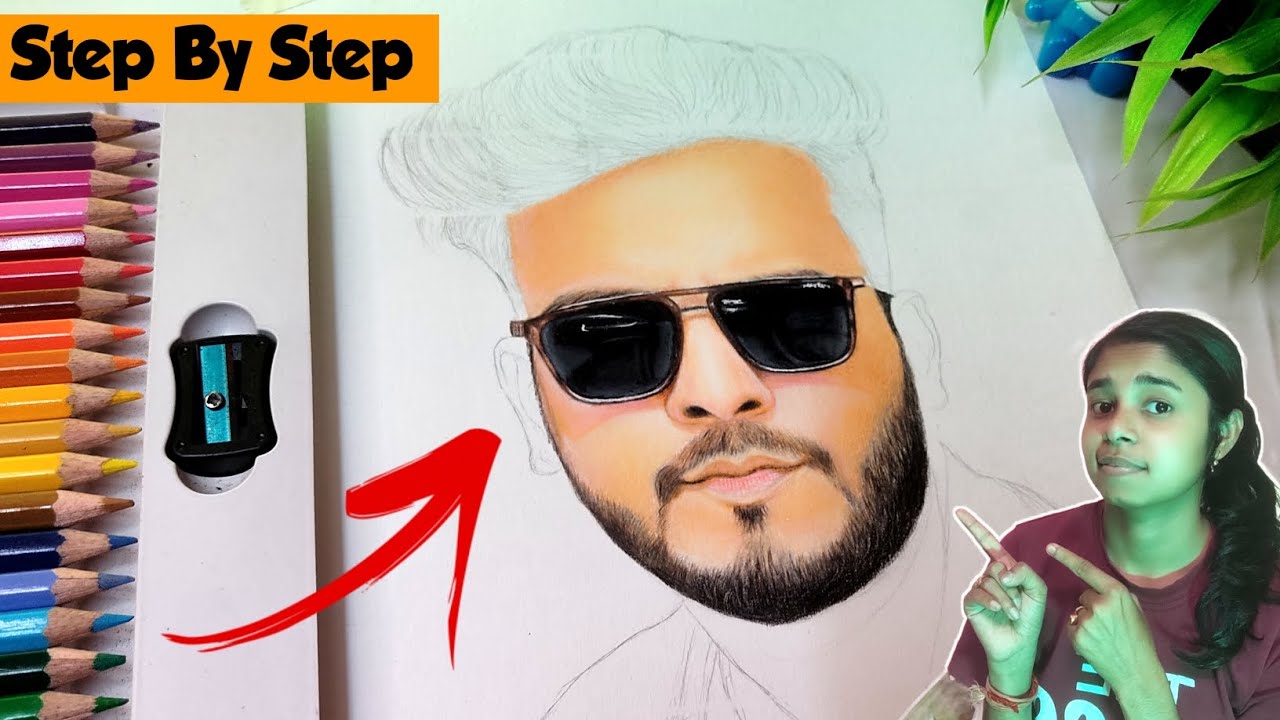 Elvish Yadav Drawing | Elvish Yadav Drawing with colour pencil | Colour ...
