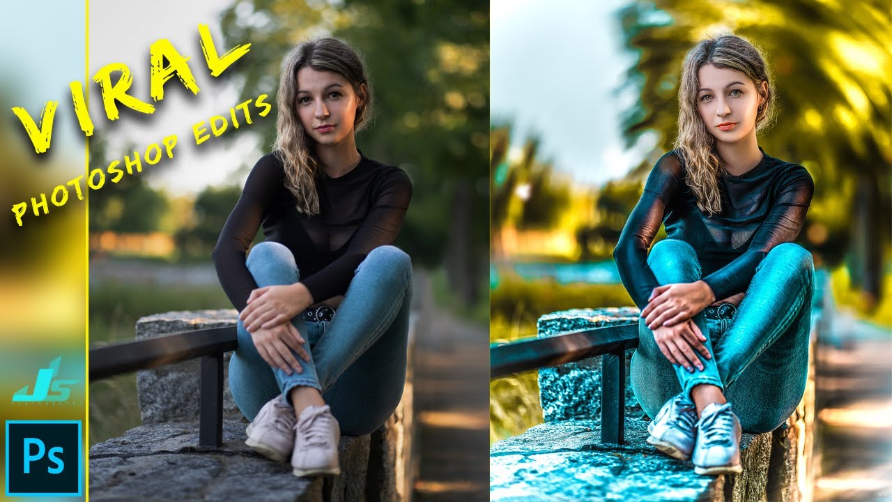 How to make a colourful edit in Photoshop cc| Very Easy| By Js - YouTube