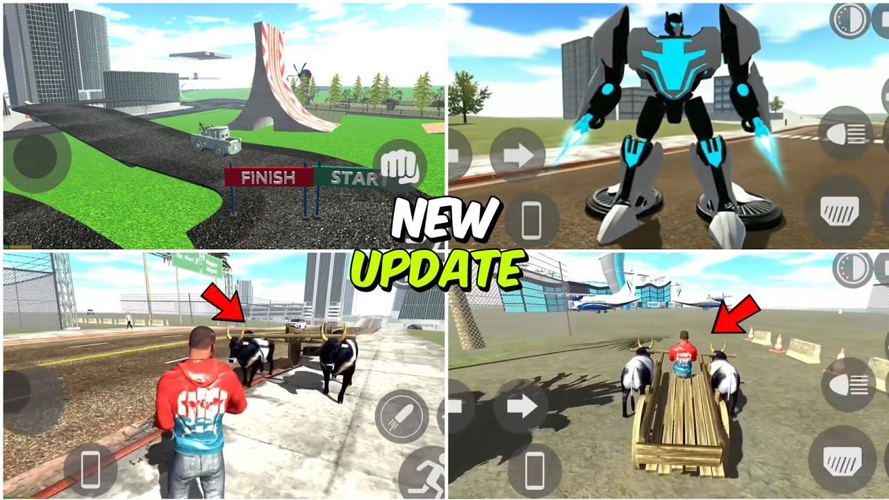 New Robot + Bel garhi 🤣 | New Race Track | Indian Bike Driving 3D New ...