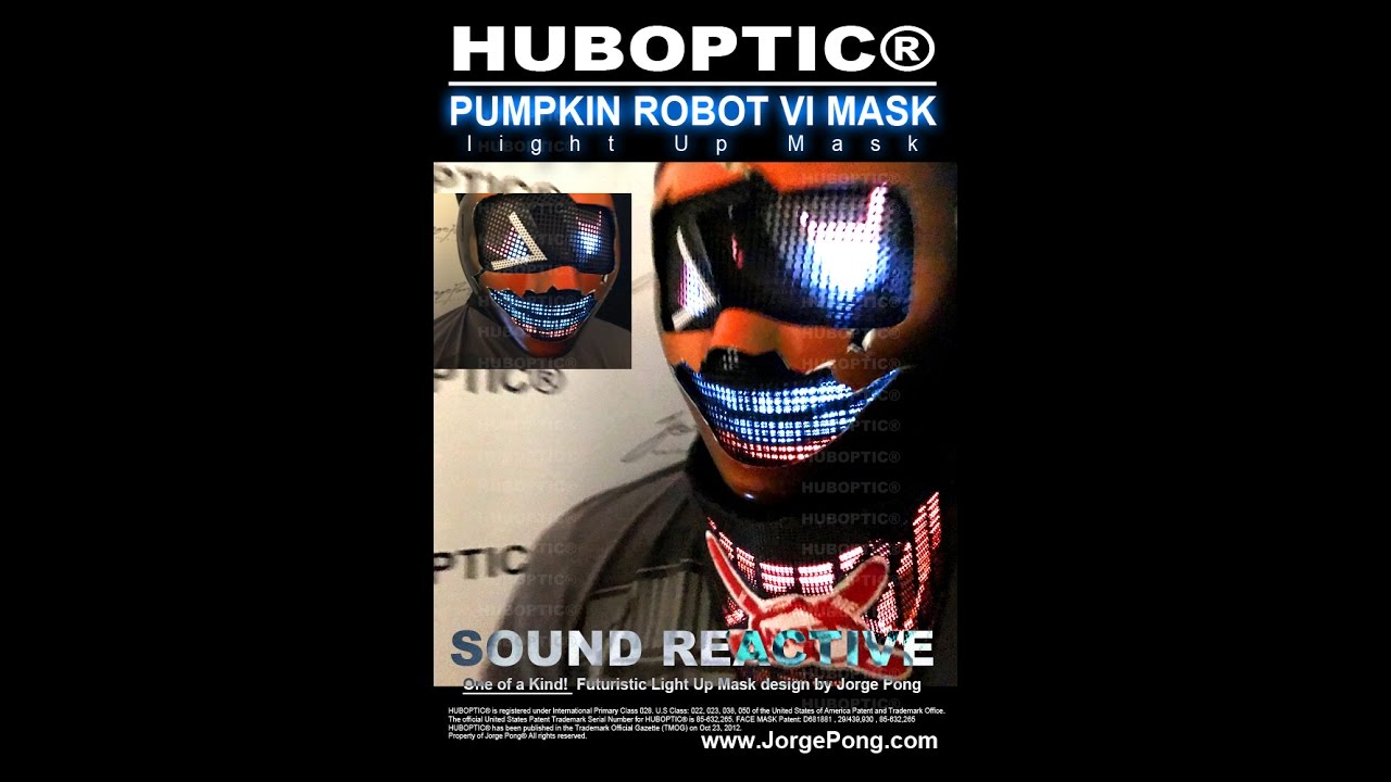 New PUMPKIN Robot Mask VI - Halloween Mask Party Costume - DJ Mask Rave ...