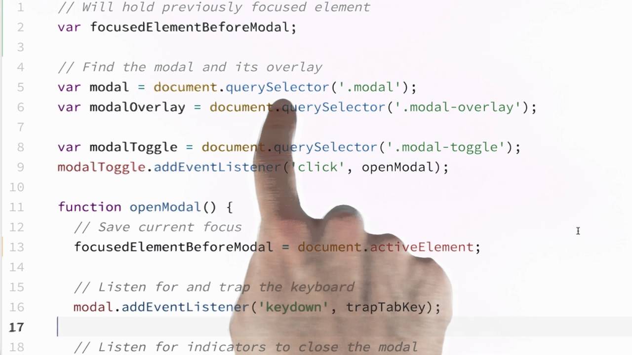 Modals and Keyboard Traps - YouTube