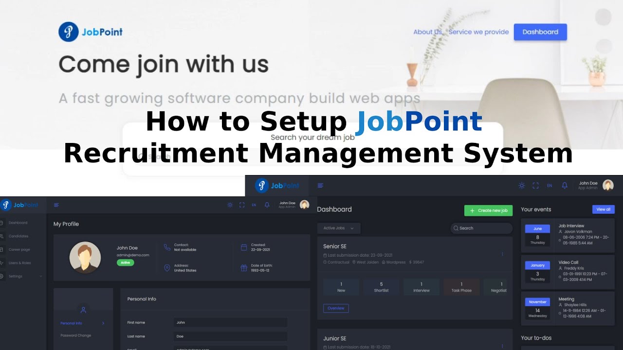 How to Setup Job Point the Recruitment Management System to Simplify ...