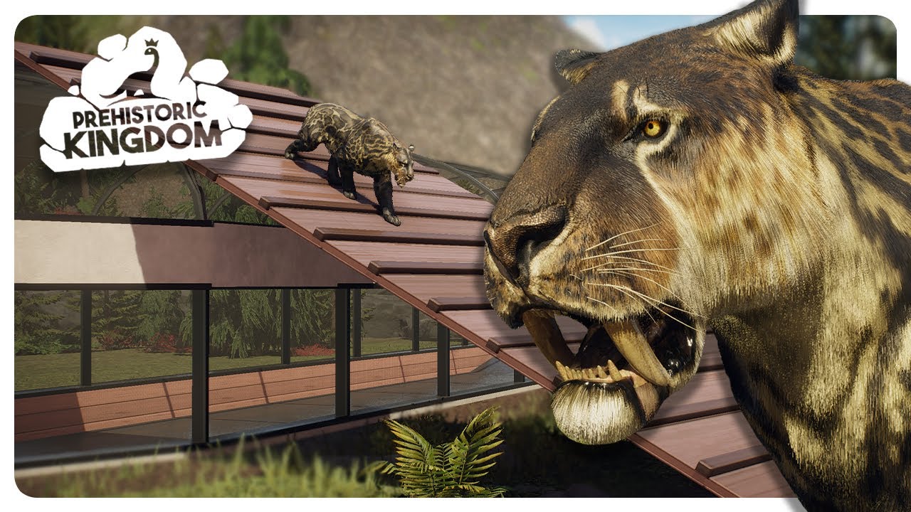 Guest Tunnel through Smilodon Habitat | Prehistoric Kingdom - YouTube