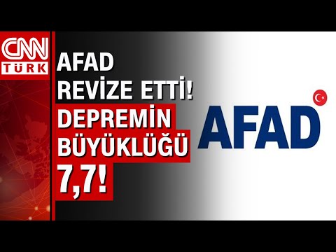 AFAD, Kahramanmaraş'taki depremin büyüklüğünü revize etti! Depremin büyüklüğü 7,7!