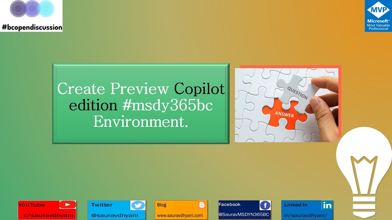 How Do I - Create Preview Copilot edition #msdyn365bc - YouTube