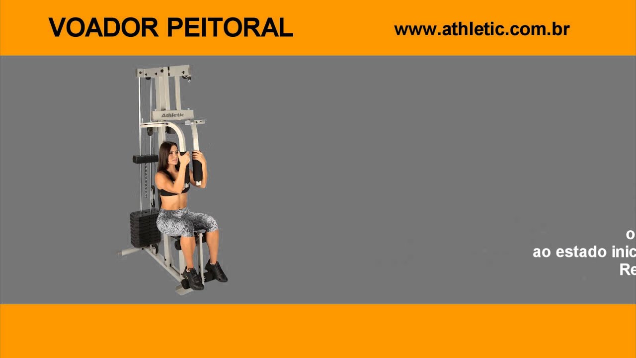 Academia Residencial Athletic Advanced 280M - Voador Peitoral - YouTube