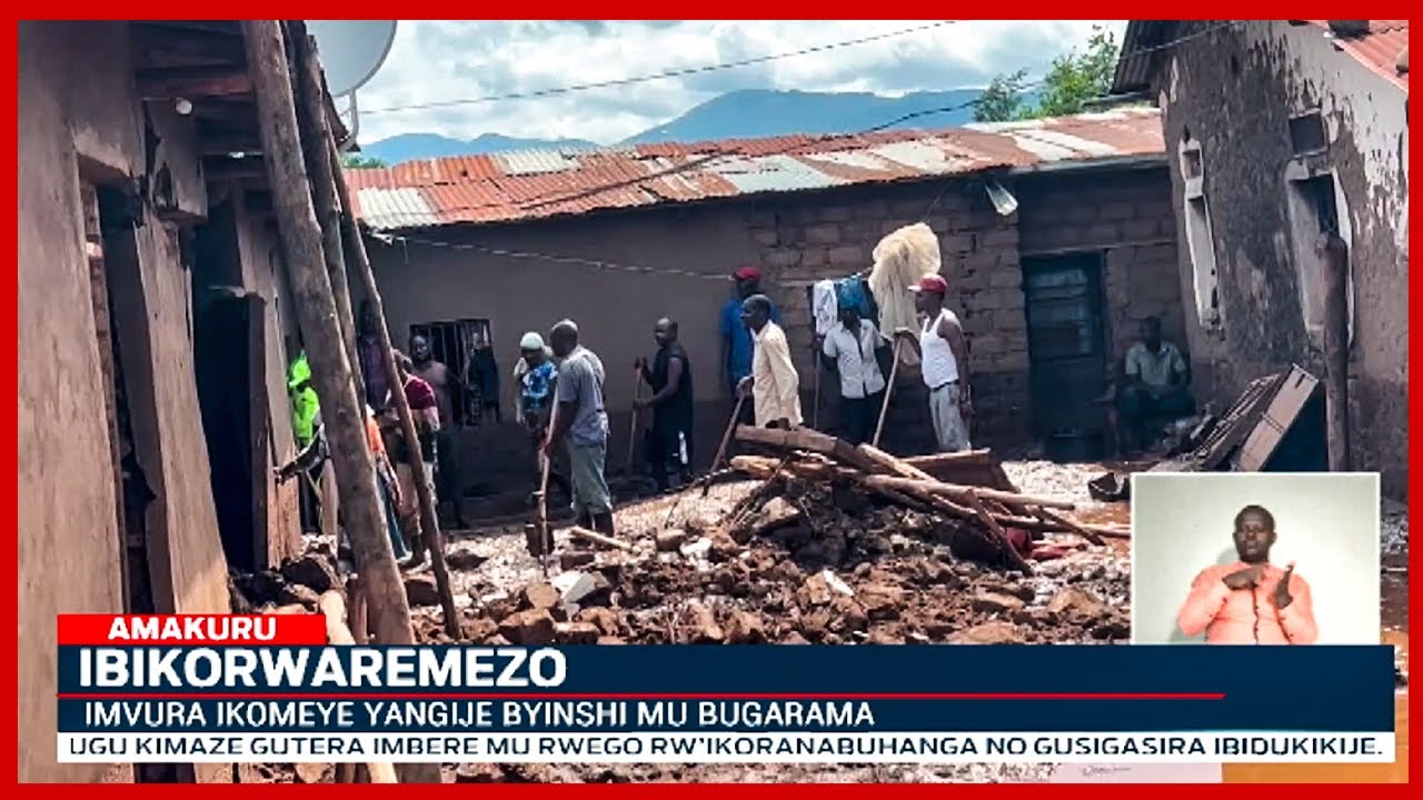 Rusizi: Imvura ikomeye yangije byinshi mu Bugarama - YouTube