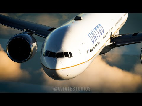 United Airlines Boeing 777-300ER Cinematic Video
