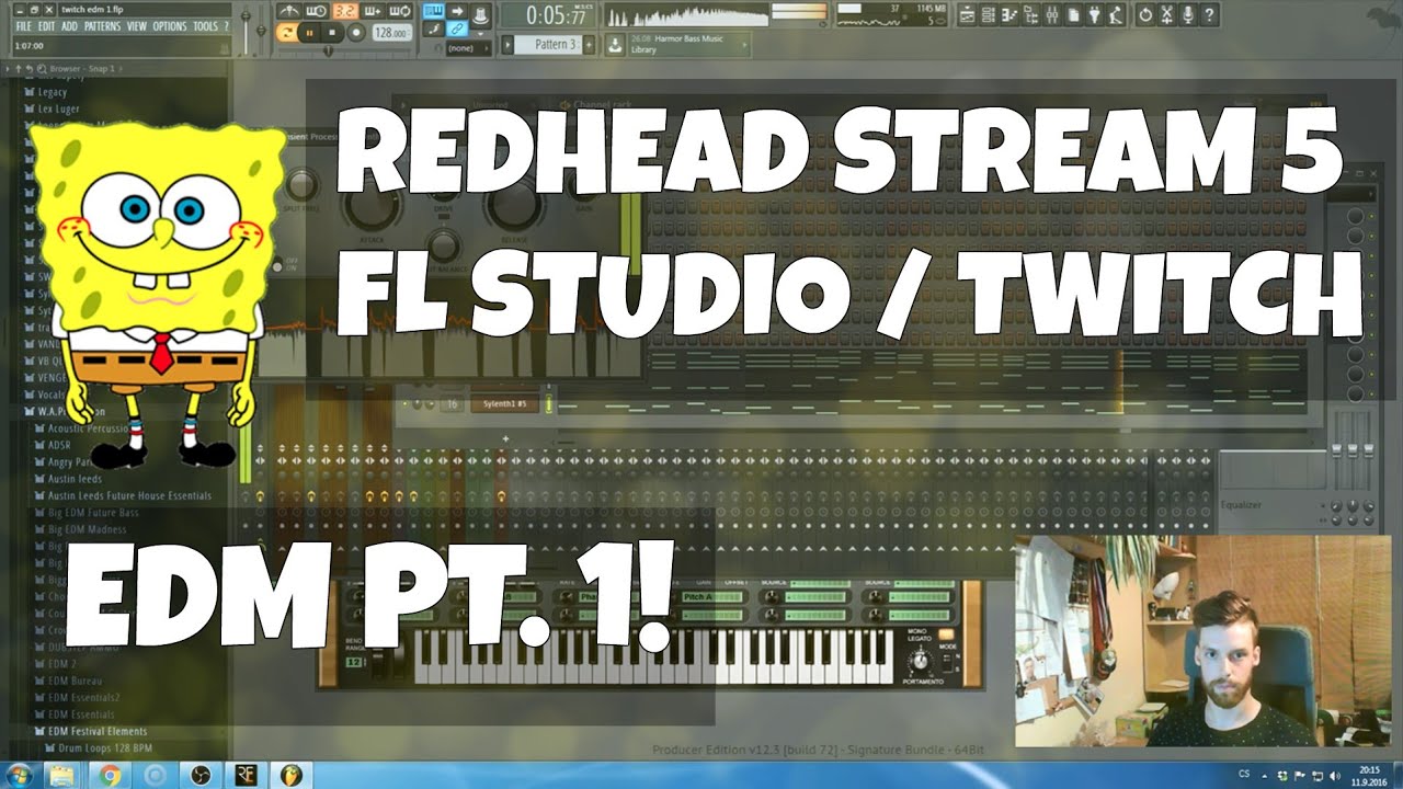 FL Studio Live Stream 5: Making EDM Tune Part 1 by Redhead Roman ...