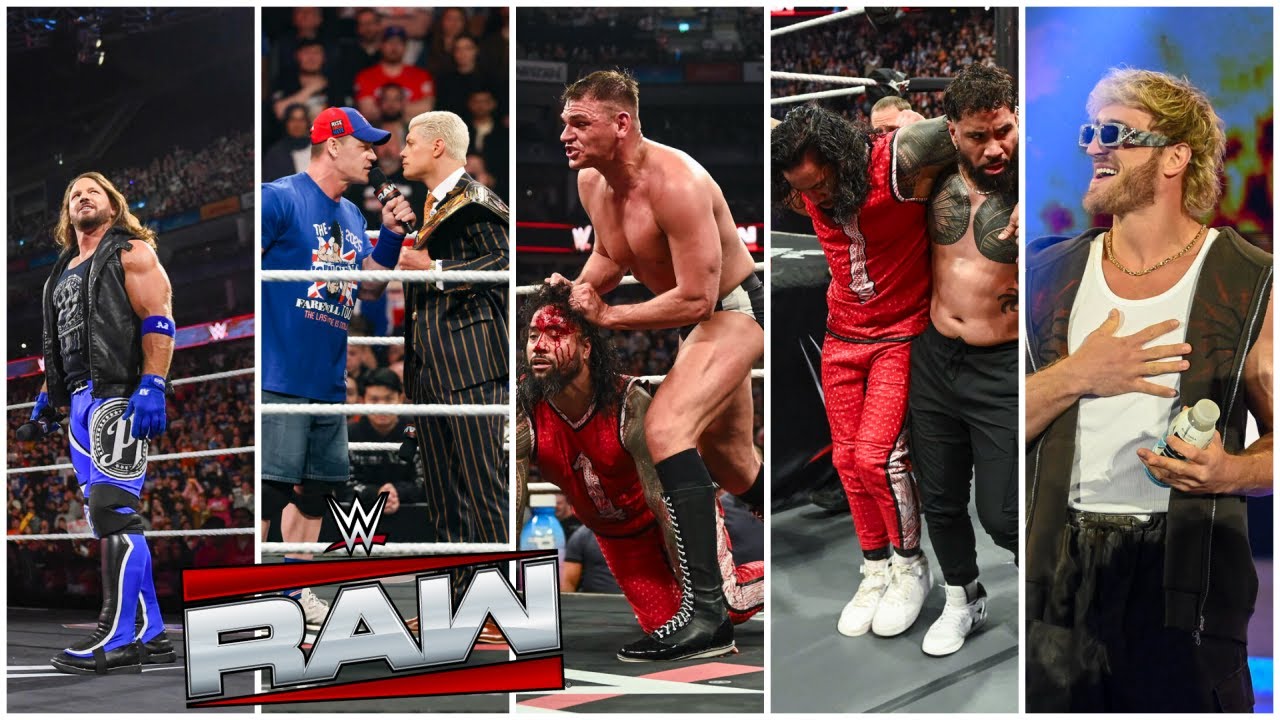 WWE Raw Highliights..Cody Attack Cena..Blooded Jimmy..Gunther Destroys ...