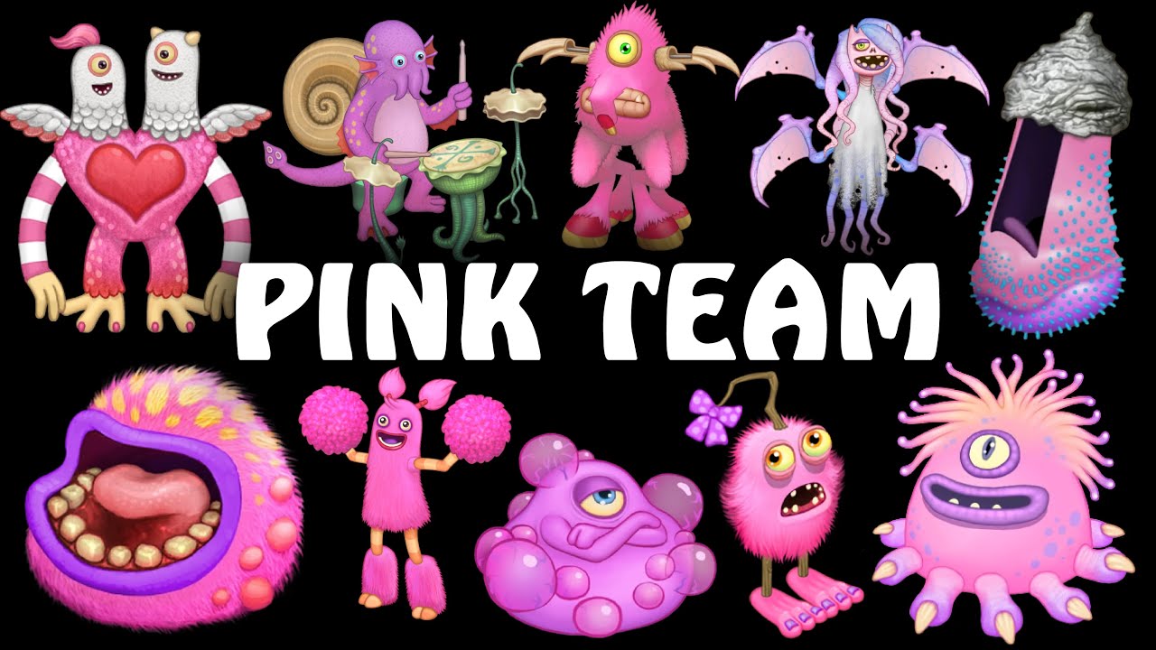 ALL PINK Monsters - My Singing Monsters (All Sounds & Animations) - YouTube