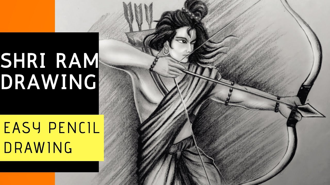 Shri Ram drawing || Easy drawing of Shri Ram || Sri Ram drawing - YouTube