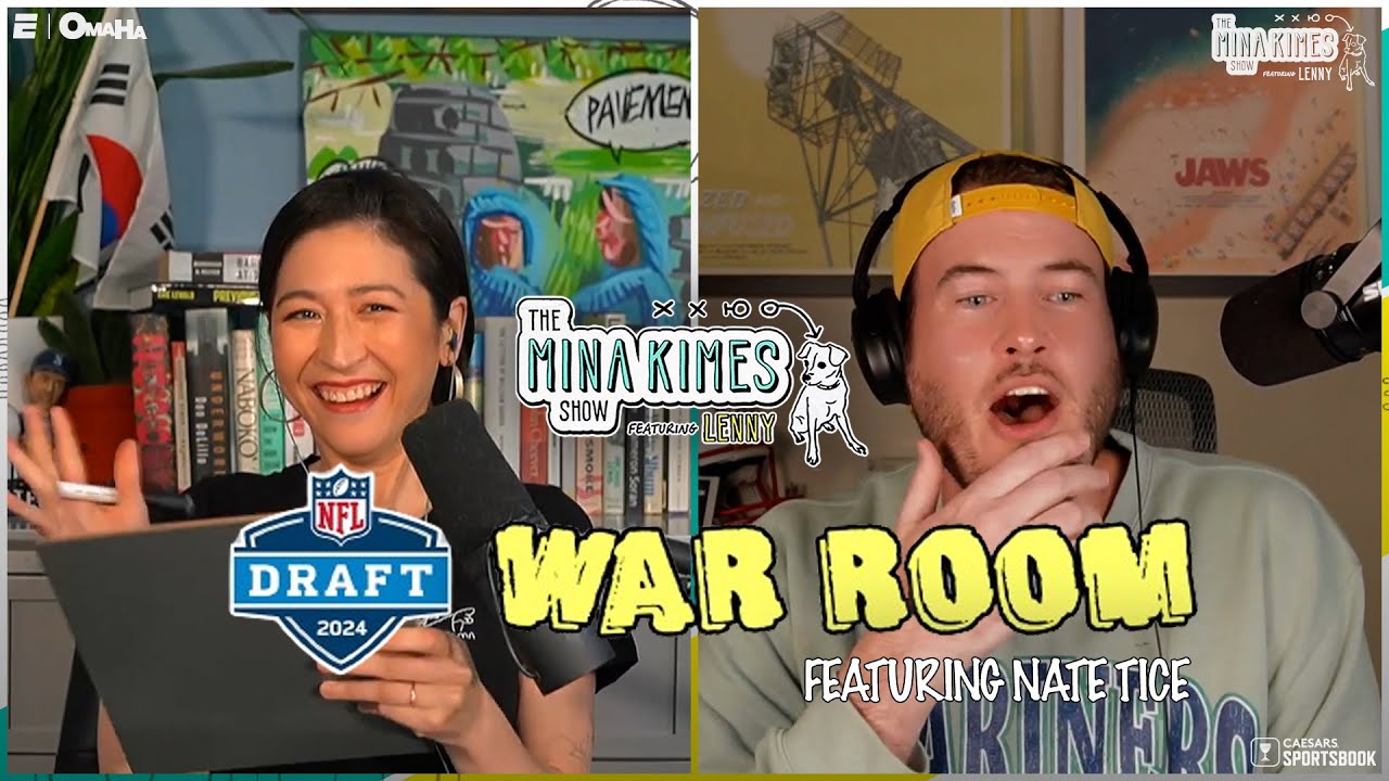 Drake Maye over Caleb Williams?! War Room Mock Draft w Nate Tice | Mina ...
