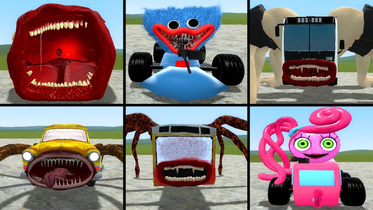 Car Eater, Car Huggy Wuggy, Car Mommy Longlegs, Bus Eater, Train Eater ...