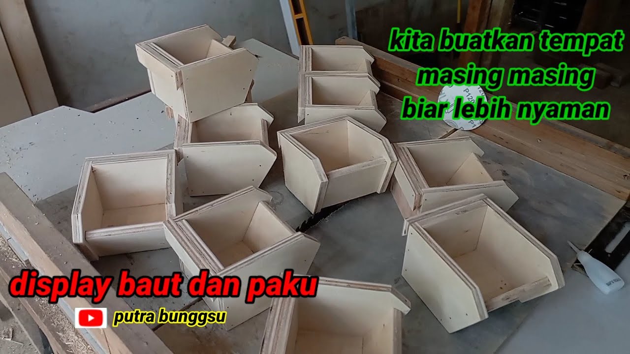 membuat tempat baut dan paku. - YouTube
