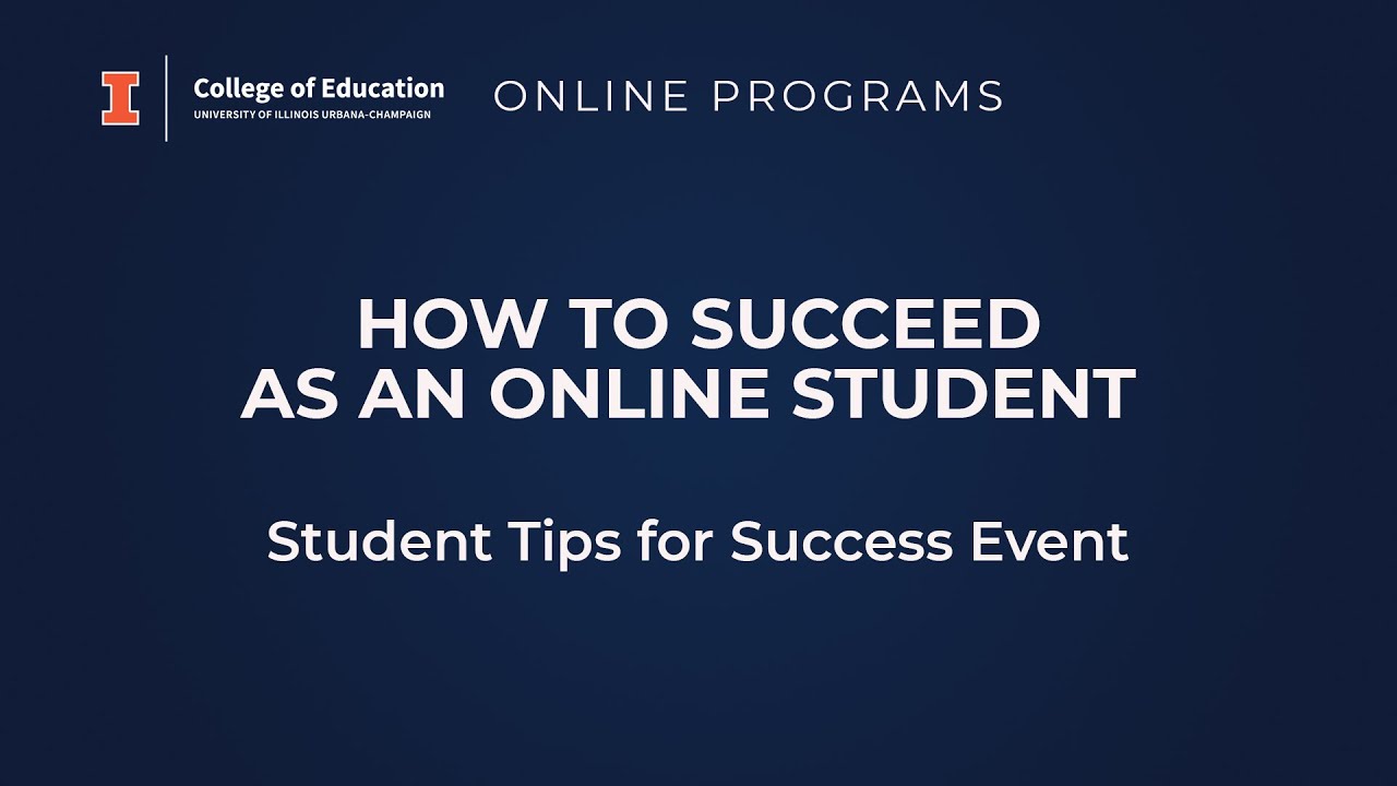 How to Succeed as an Online Student - Tips for Success and Networking ...