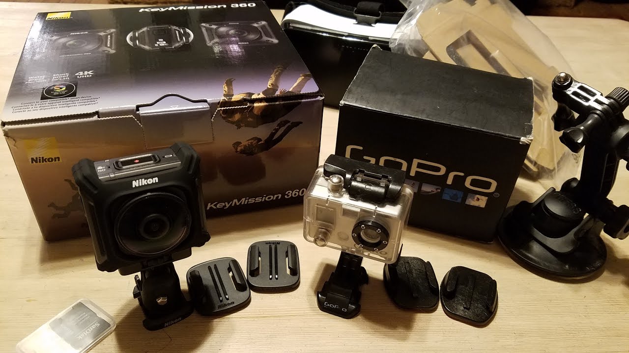 Nikon "KeyMission 360" unboxing (plus how it fits into GoPro mounts ...