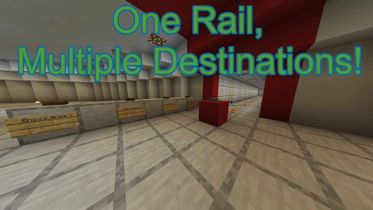 Advanced Rail System - Minecraft Builds - Part 1 - YouTube