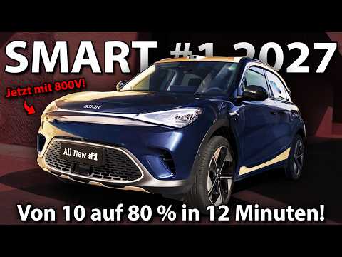 SMART #1 2027 - Bis 496 PS, 800V & 12 Minunten von 10 auf 80%!