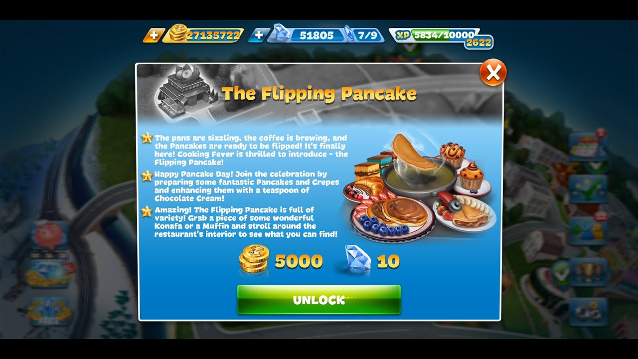 Cooking Fever - The Flipping Pancake Level 1-5 - YouTube