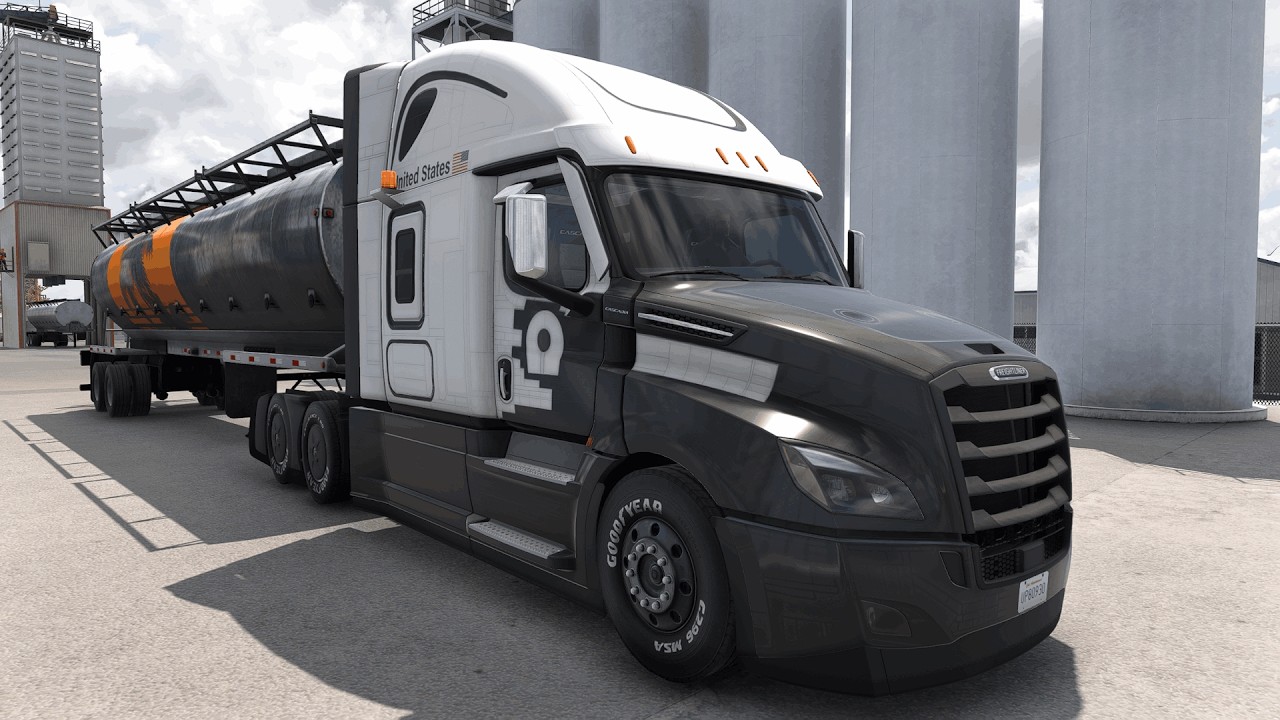 🚛 ATS 4K Ultra Graphics | Freightliner Cascadia – Oversized Load Haul ...